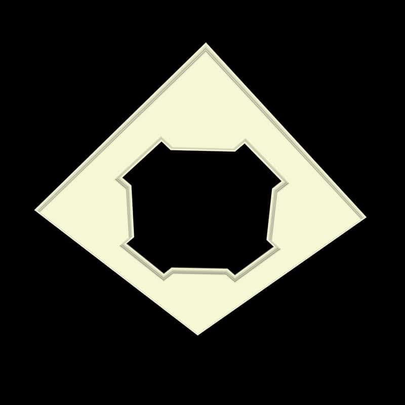 Coffered Ceiling Medallion Kit | 52" Octagon 1 | Quick and Easy to Install