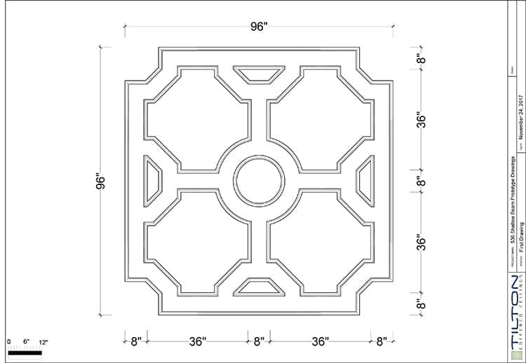 Coffered Ceiling Detail Dwg