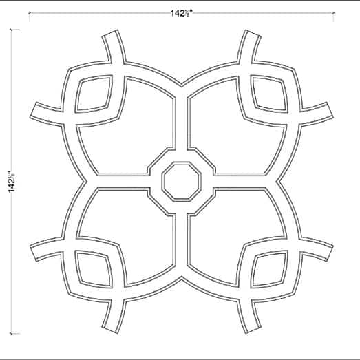 Coffered Ceiling Tiles | Bespoke/Octagon - Faux Beams | Made in the USA