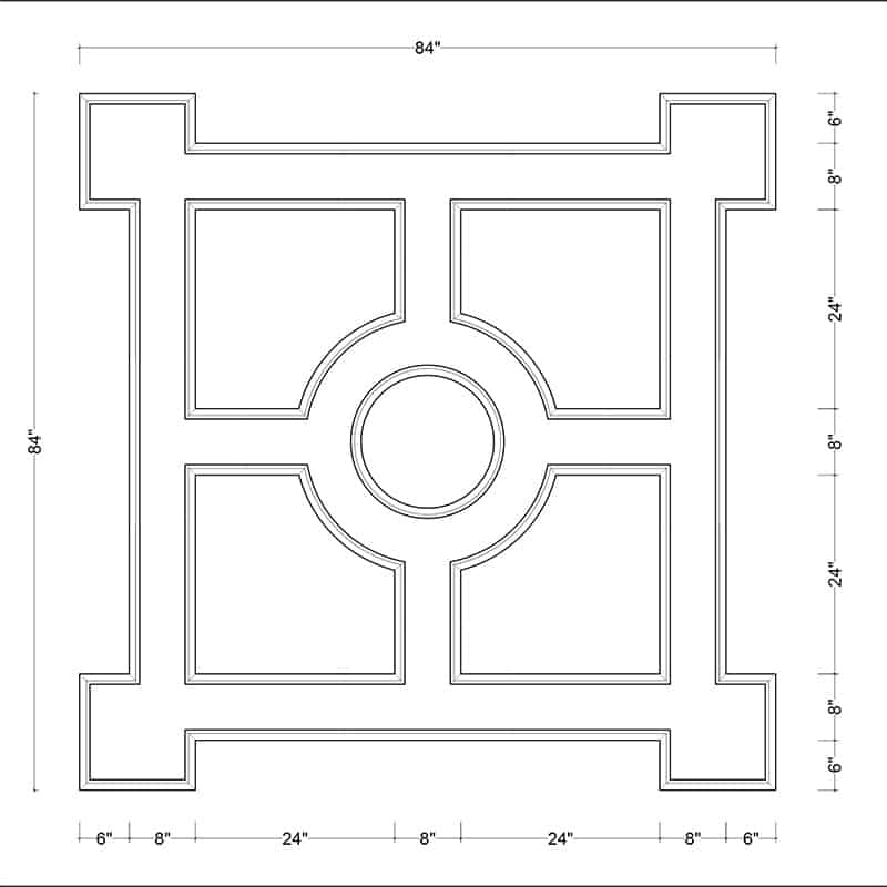 Coffered Ceiling Detail Dwg